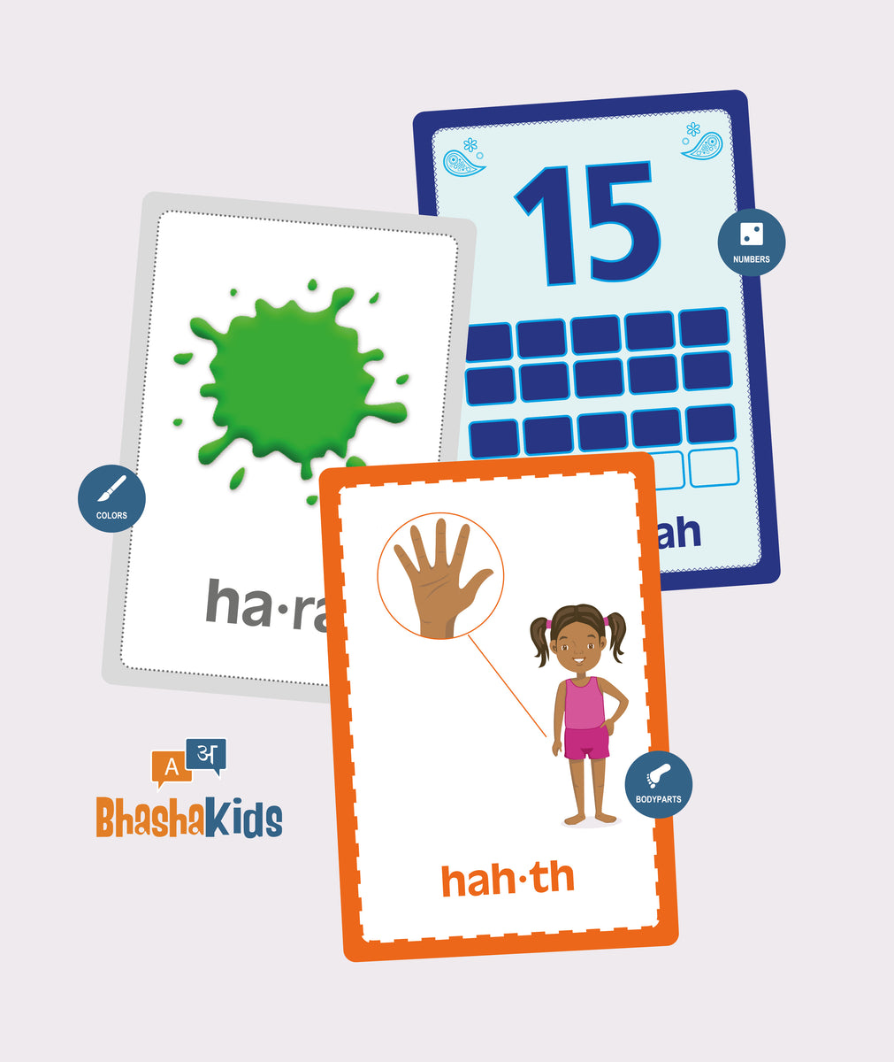 Hindi Flashcards Set | Hindi English Flashcards – BhashaKids